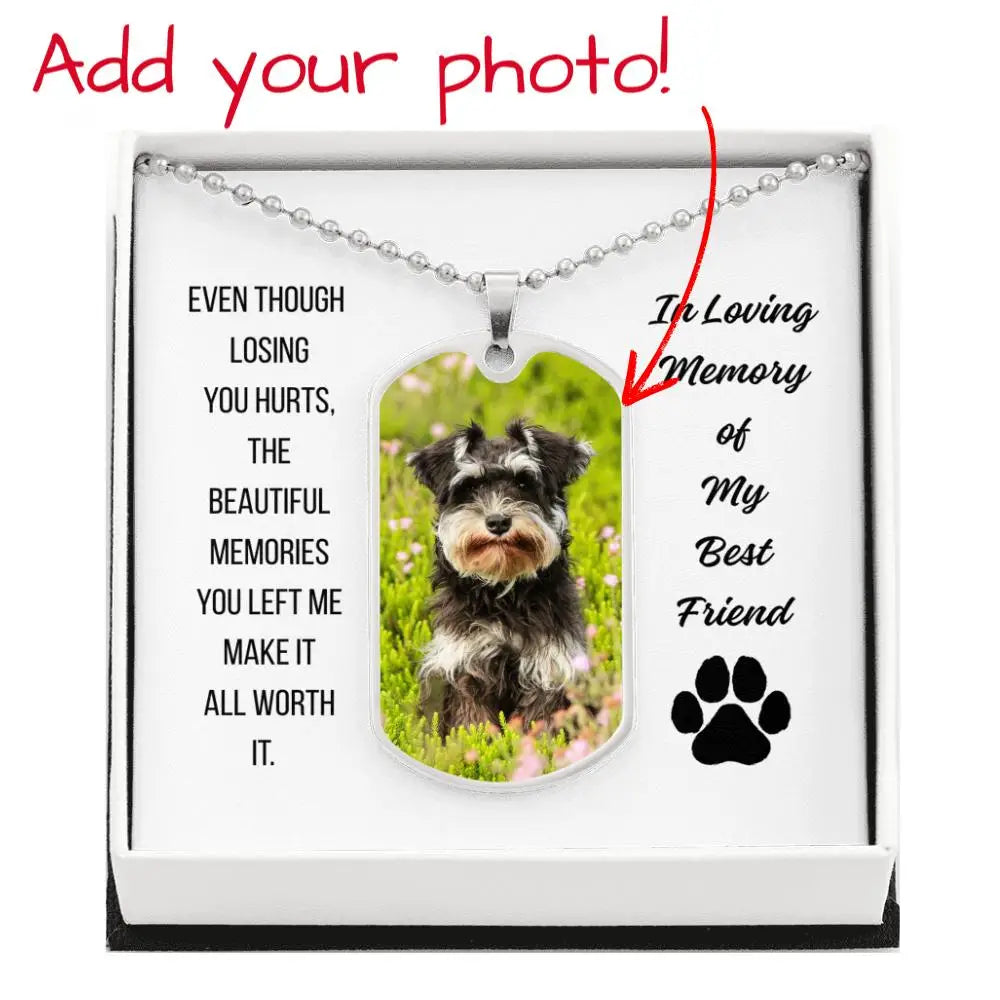 In Loving Memory Of My Best Friend Dog Tag Memorial – Missing My Dog